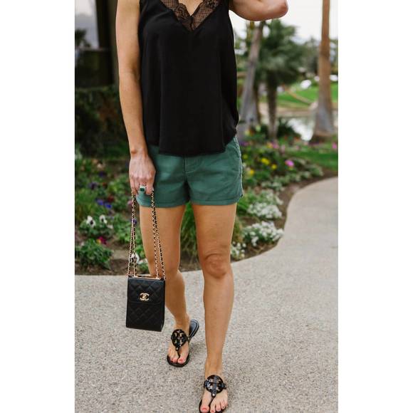 LEVEL99 | Shorts | New Level99 Helen Trouser Short In Parrot | Poshmark